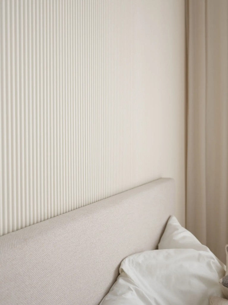 Riflaj decorativ Alb - Linerio XS -Line Oval - 1 buc - The Decorators