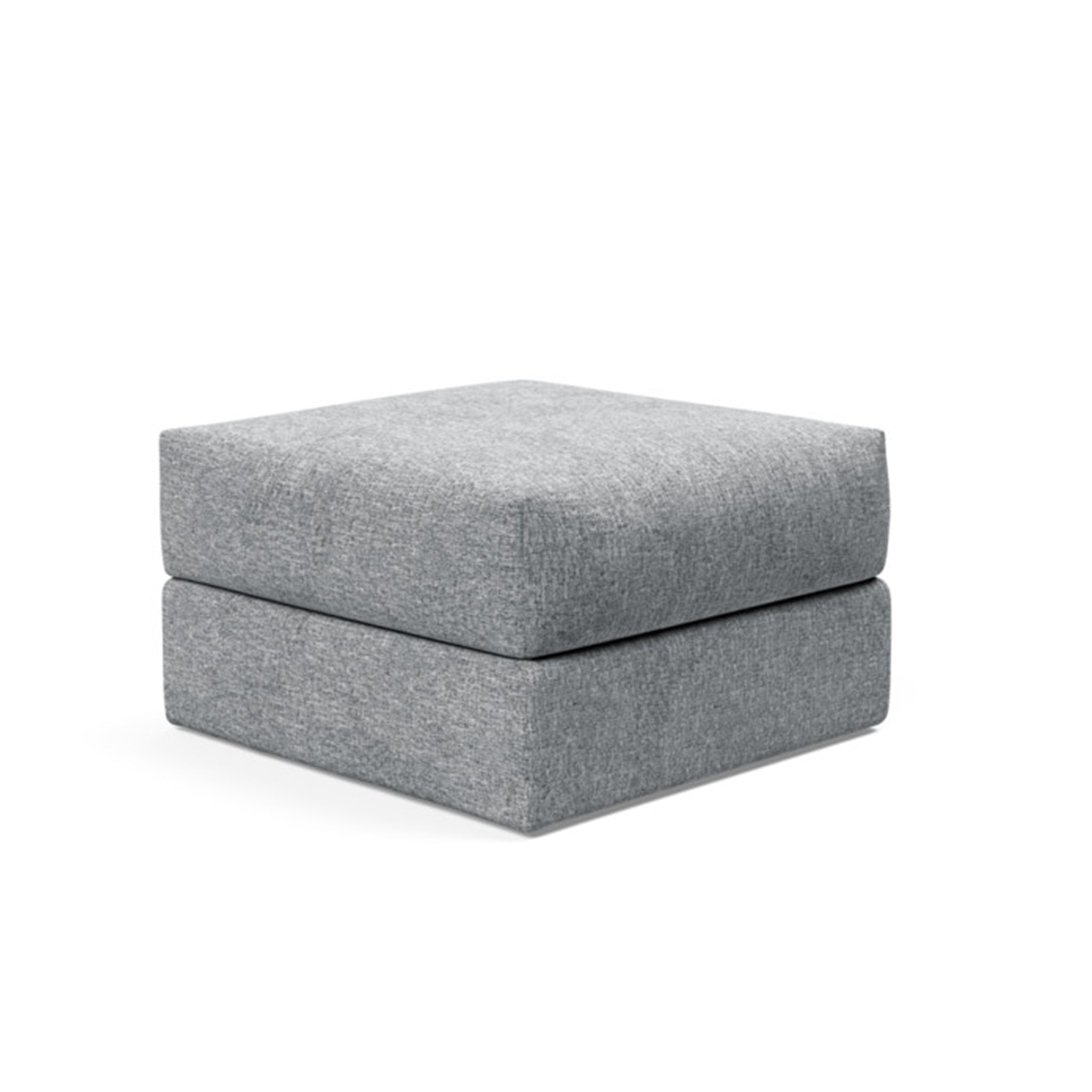 Taburet otoman cu depozitare Cornila Twist Granite 75x75cm – The Decorators